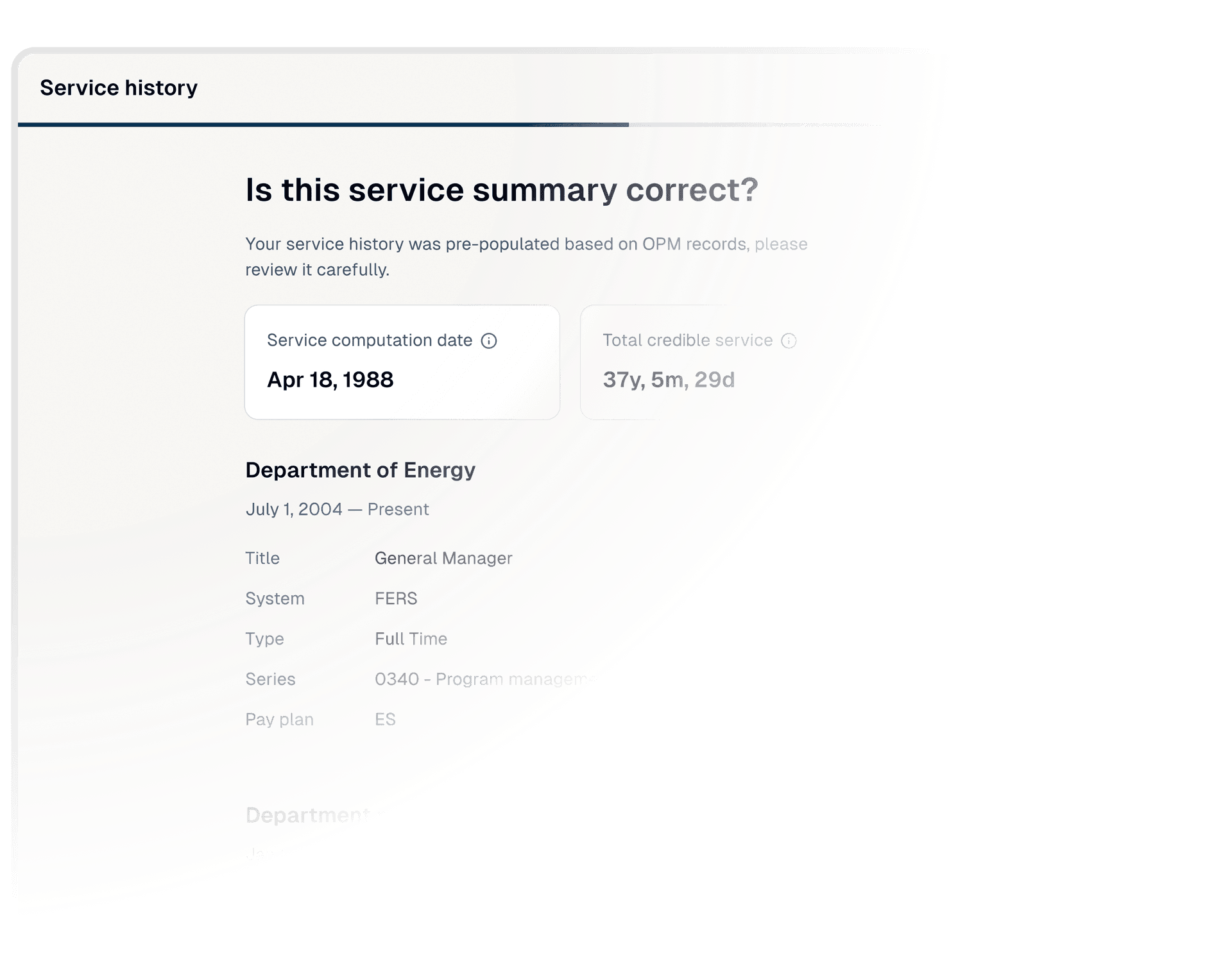 ORA - Online Retirement Application